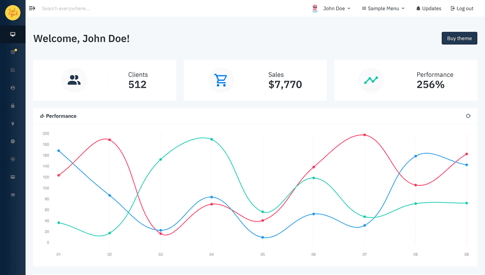 Tailwind templates / Bulma templates | JustBoil.me